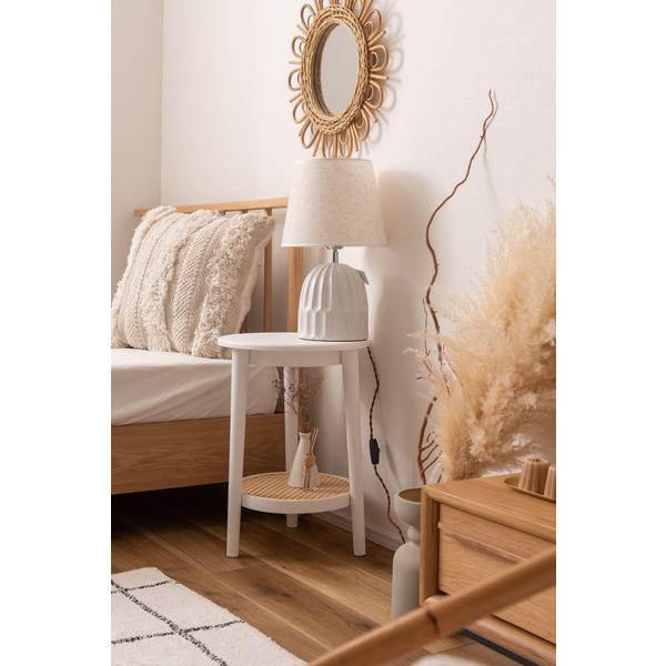 サイドテーブル PT-471BK PT-471WH テーブル ラタン 二段 2段 丸 円 韓国インテリア シンプル ナチュラル 寝室 ソファーサイド : pt-471 : Peeece ...