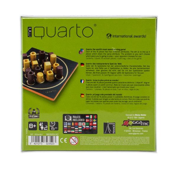 Gigamic ギガミック クアルト ミニ QUARTO MINI ボードゲーム GDQA 3.421271.300441 木製 テーブルゲーム おもちゃ 知育 玩具 子供 ...