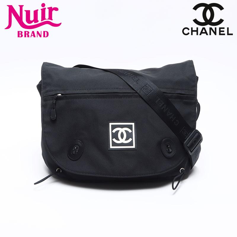 CHANEL シャネル ショルダーバッグ 2003-2004 スポーツライン ナイロン メッセンジャーバッグ ブラック : NUIR BRAND ヤフーショッピング店 - 通販 - Yahoo ...