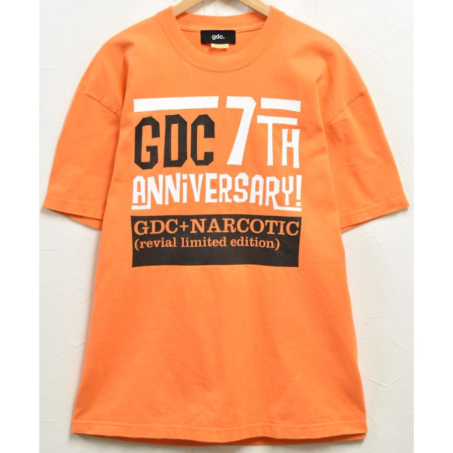 GDC ビッグサイズ ジーディーシー 7周年 NARCOTIC 半袖Tシャツ オレンジ メンズXL(36342 : 古着雑貨ペンギントリッパー2号店 - 通販 - Yahoo!ショッピング