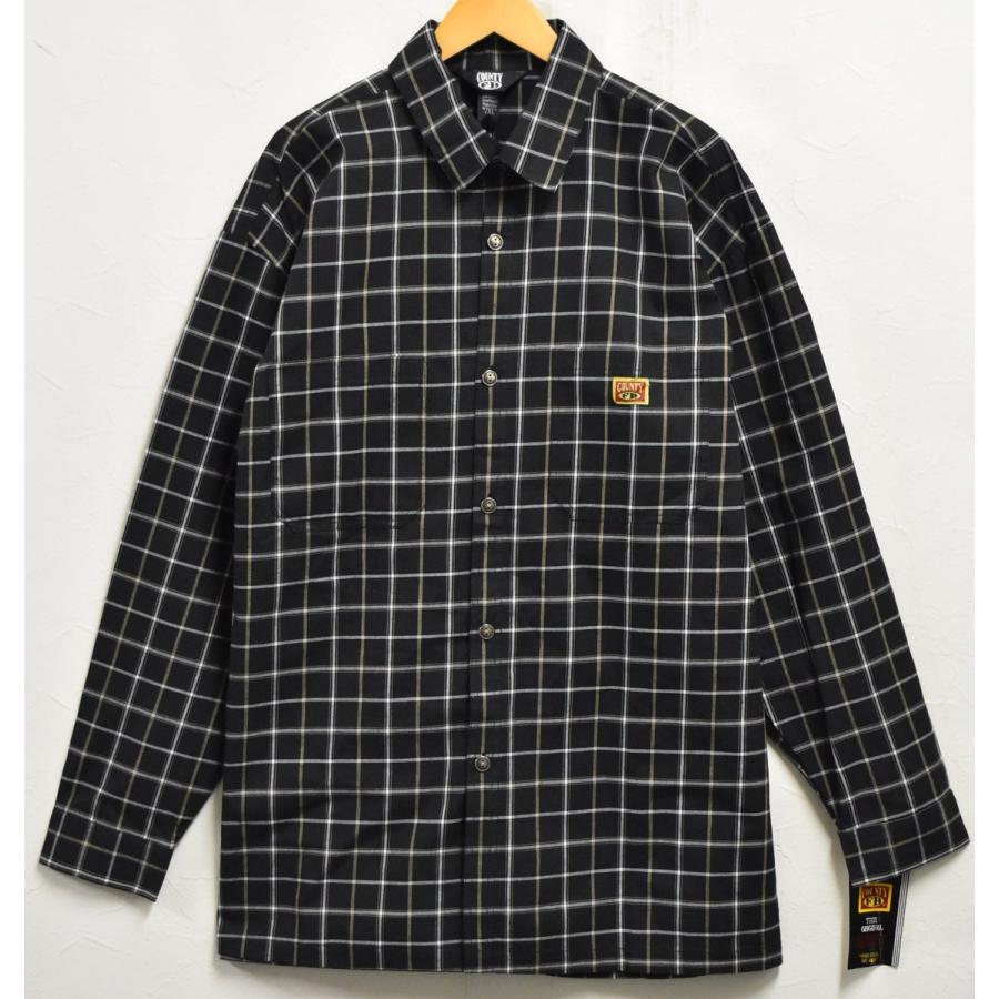 デッドストック ビッグサイズ FB COUNTY カウンティ 薄手 長袖シャツ ブラック チェック柄 メンズ2XL 未使用品(36600 : 古着雑貨ペンギントリッパー2号店 - 通販 ...