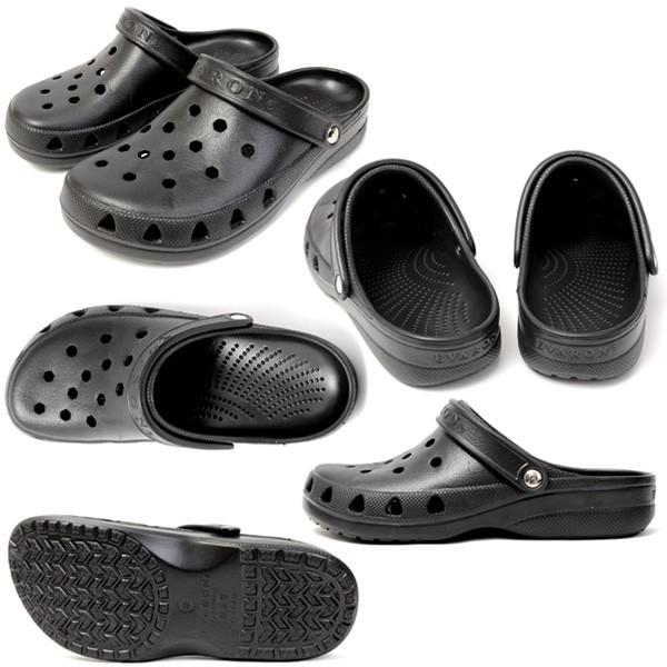 レディース 日本製 2WAY 新素材 サンダル 抗菌 防臭 超軽量 防滑 3E EVARON エバロン 黒 白 SA3 : ペンネペンネ ...