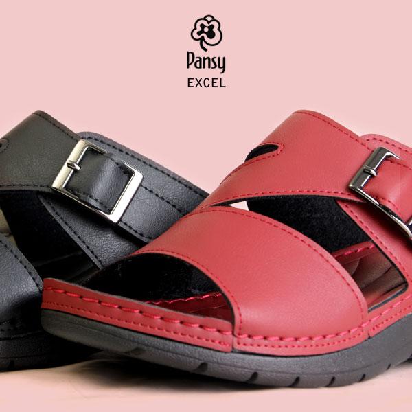 PANSY パンジーエクセル サンダル レディース ストラップ pansy 9063 ポイント利用 : ペンネペンネフリーク - 通販 - Yahoo!ショッピング