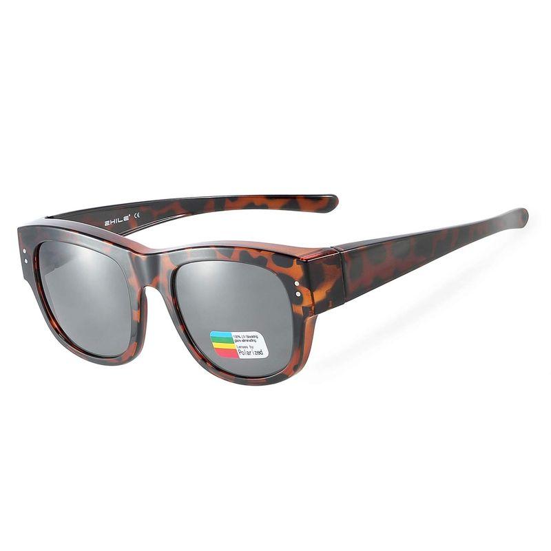 ZHILE メガネの上から偏光サングラス UV400 紫外線 99.9％カット 花粉サングラス レディース ビッグサイズ T001 (亀| :20231010185121-00919 ...