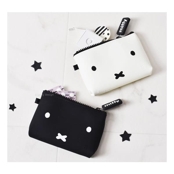 NUU-Small miffy ヌウ スモール ミッフィー フェイス ブラック PGデザイン ジッパーポーチ シリコン PG-29702 :778180:PENPORT - 通販 ...