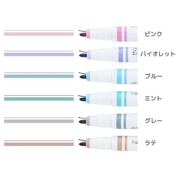 サンスター文具 【メール便220円選択可】Ninipie deco ニニピーデコ 6本セット B 7059 筆記具 太ペン 細ペン イラスト アイディア文具 S4591798 ...