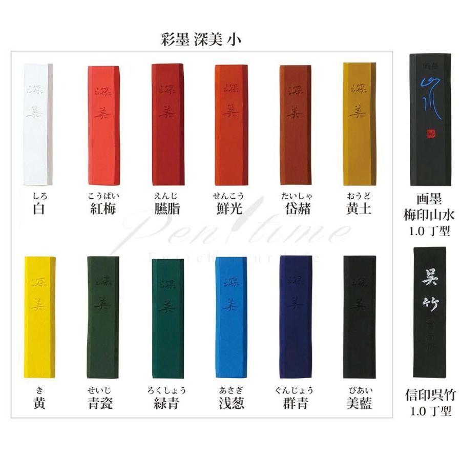 呉竹 彩墨 深美 14点セット AK8/14V 名入れ不可 ラッピング不可 クロネコゆうパケット不可 :ak814v:万年筆・高級筆記具の店ペンタイム - 通販 - Yahoo!ショッピング