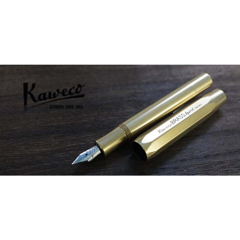 Kaweco カヴェコ 万年筆 ブラススポーツ BRFP BR : 万年筆・高級筆記具の店ペンタイム - 通販 - Yahoo!ショッピング