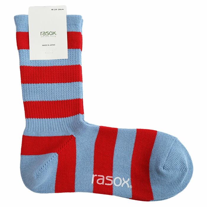 rasox ラソックス 正規取扱店 日本製 ソックス まとめ買い L字型 CA250CR02 ツートン・パネルボーダー 靴下 くつ下 直角 レディース メンズ 女性 男性 : pepecoco ...