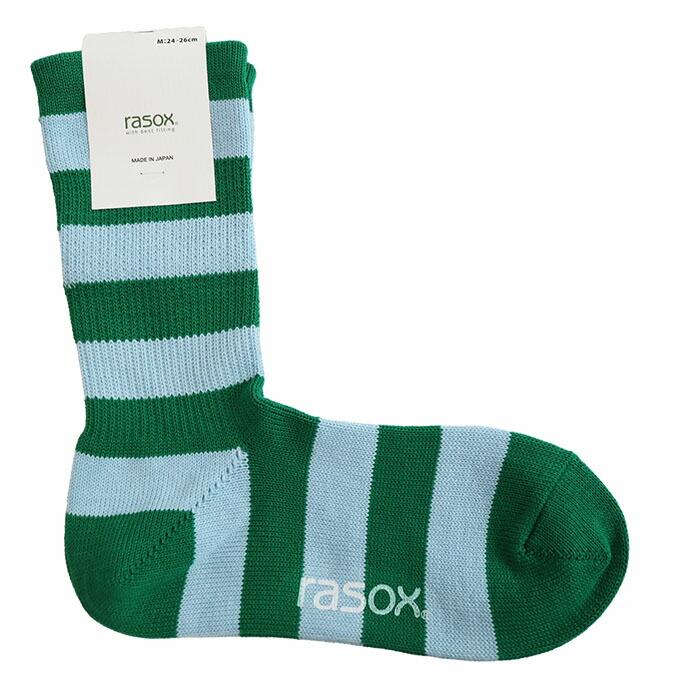 rasox ラソックス 正規取扱店 日本製 ソックス まとめ買い L字型 CA250CR02 ツートン・パネルボーダー 靴下 くつ下 直角 レディース メンズ 女性 男性 : pepecoco ...