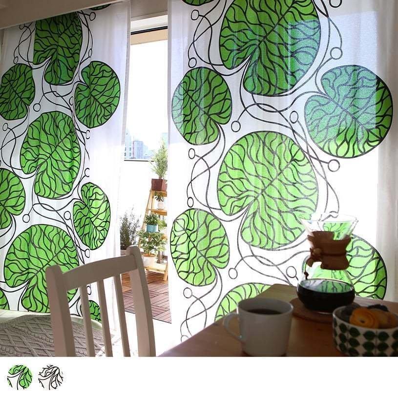 marimekko マリメッコ カーテン 裏地付き 北欧 蓮の葉 ボットナ marimekko マリメッコ カーテン 裏地付き 北欧 蓮の葉 ボットナ