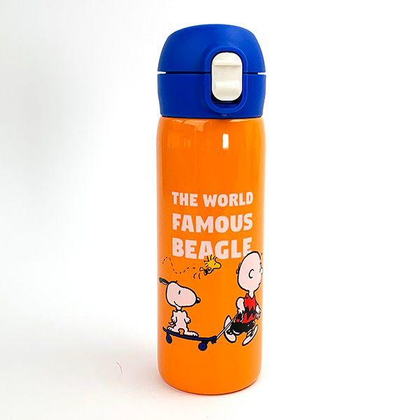 SNOOPY スヌーピー PEANUTS ステンレスボトル SKATEBOARD オレンジ 水筒 480ml : パーフェクトワールド - 通販 - Yahoo!ショッピング