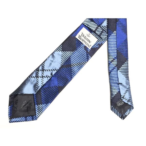 Vivienne Westwood ヴィヴィアン ウエストウッド ネクタイ 81050004 10598 K201 BLUE ORBマーク入り ...