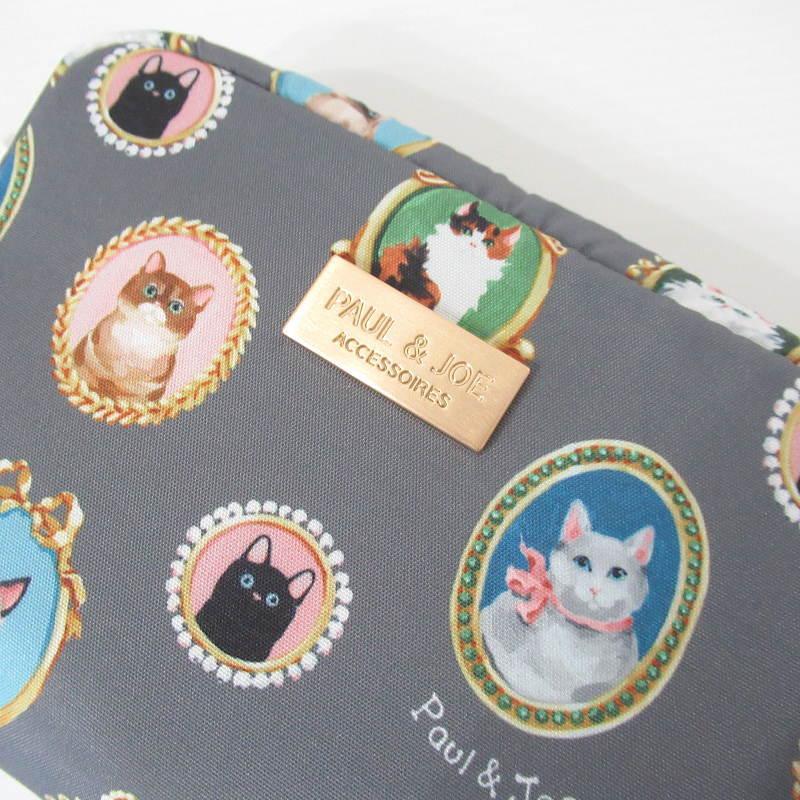 PAUL&JOE ポーチ ポール&ジョー 小物入れ ブランド ポールジョー おしゃれ 可愛い マチ付き 大きめ サニタリー 猫柄 メイクポーチ 化粧ポーチ 50-pj-330sgp ...
