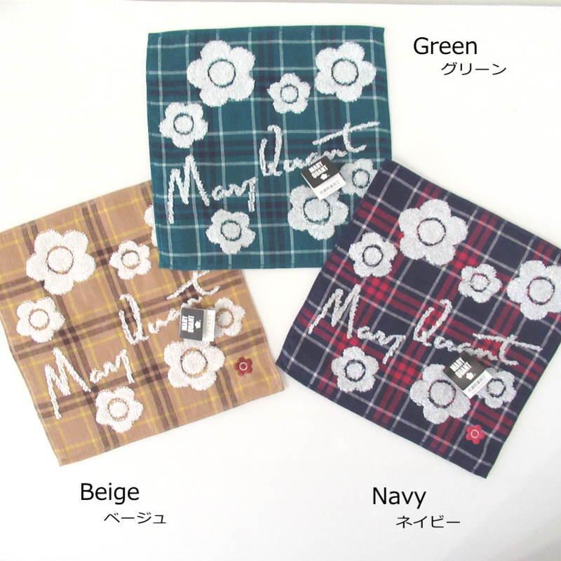 MARY QUANT マリークヮント ハンカチ ブランド ハンカチタオル おしゃれ かわいい タオルハンカチ ハンドタオル 抗菌 防臭 レディース 綿 コットン ギフト 65-mar-460 ...