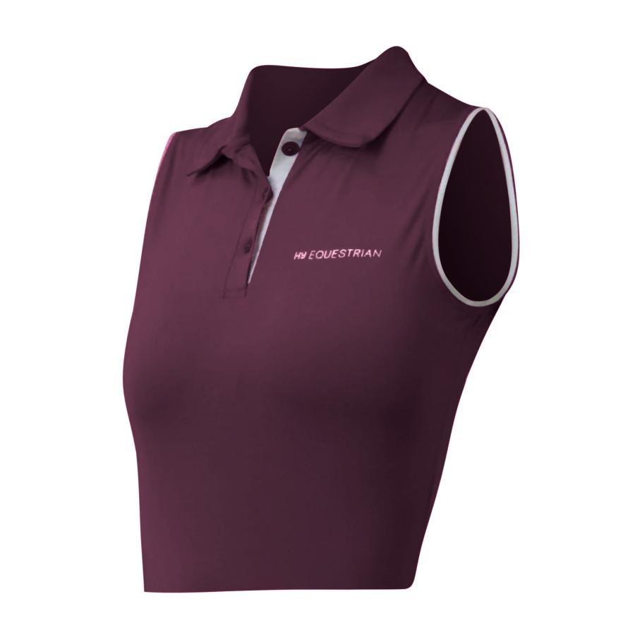 (ハイ) Hy レディース Synergy ポロシャツ 袖なし 乗馬 トップス ホースライディング BZ4422 (フィグ ...