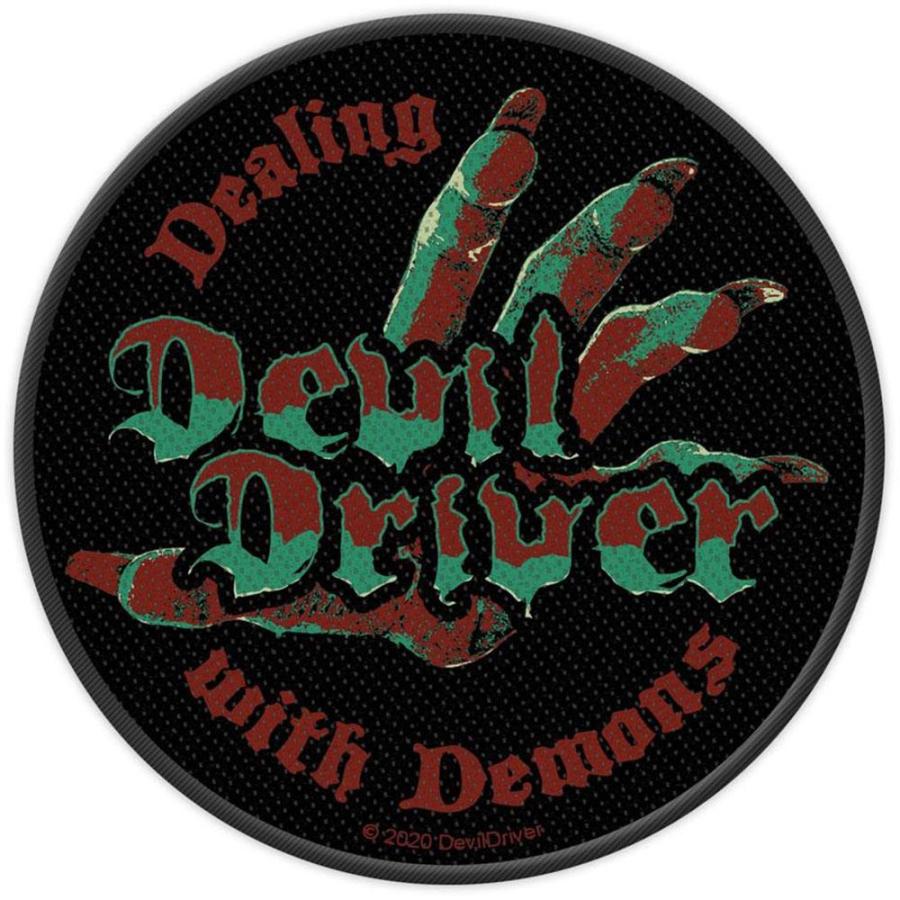 (デヴィルドライヴァー) DevilDriver オフィシャル商品 Dealing With Demons ワッペン スタンダード パッチ RO10049 (ブラ : Pertemba ...