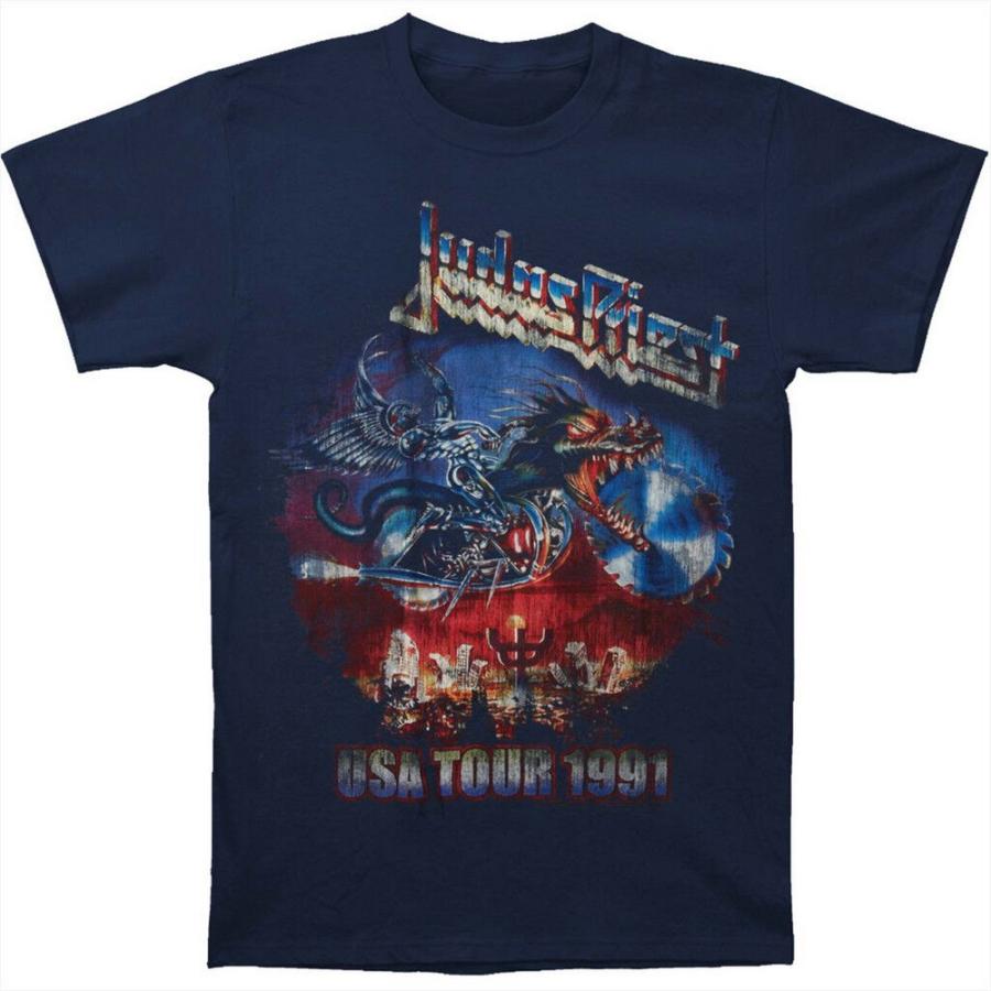 (ジューダス・プリースト) Judas Priest オフィシャル商品 ユニセックス Painkiller US Tour 91 Tシャツ 半袖 トップス RO2 : Pertemba ...