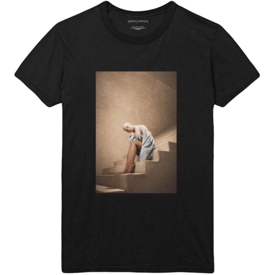 (アリアナ・グランデ) Ariana Grande オフィシャル商品 ユニセックス Stairs Tシャツ 半袖 トップス RO2668 (ブラック) : Pertemba - 通販 ...