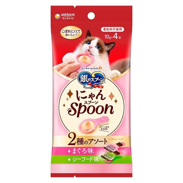 ユニ・チャーム 三ツ星にゃんSpoon2種まぐろ&シーフード40g : ペットフォレストヤフー店 - 通販 - Yahoo!ショッピング