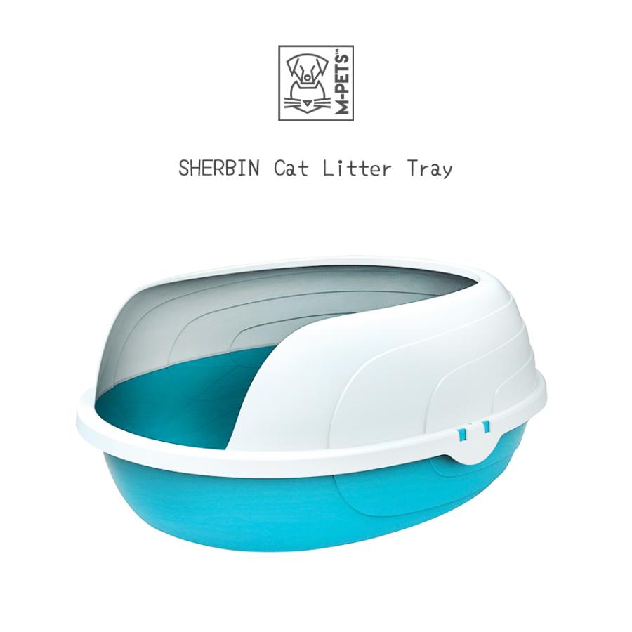 MーPETS ペット用品 猫 トイレ 大きめ M-PETS Petifam SHERBINキャットリタートレー : ペットグッズ専門店 ...