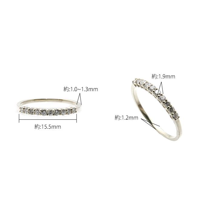 Pt900/Pt950 ハーフエタニティリング ダイヤモンド0.20ct エタニティ ジュエリー アクセサリー 大人 一文字 シンプル 10石 贈り物 プレゼント : Petite-TeTe ...