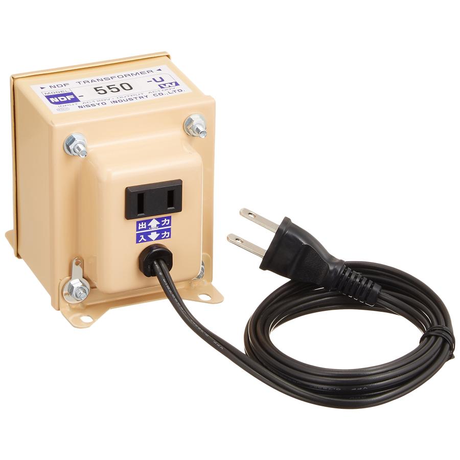 日章工業 変圧器 海外 普及型 AC110V~AC127V→AC100V 550W NDFシリーズ NDF-550U : ERENA - 通販 - Yahoo!ショッピング