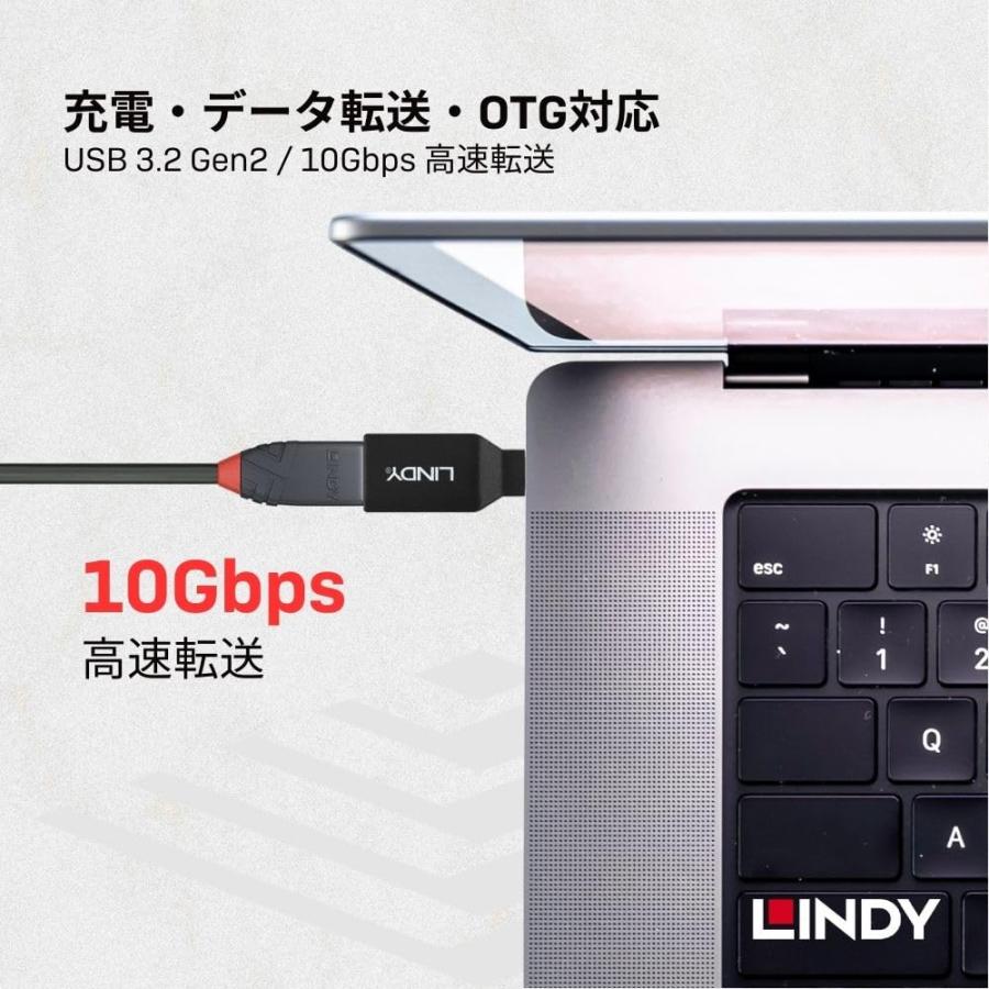 リンディー(Lindy) USB3.1 変換アダプタ TypeCオス-TypeAメス(型番:41899) : ERENA - 通販 ...