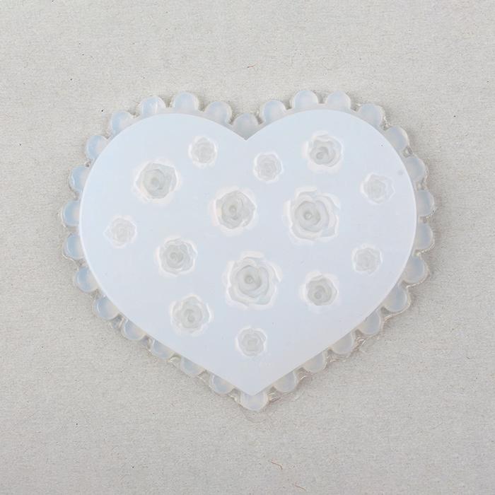 3Dシリコンモールド[42]エレガントローズ ネイル ジェルネイル ネイルパーツ 3Dパーツ モールド レジン フラワー バラ メール便 sm ...