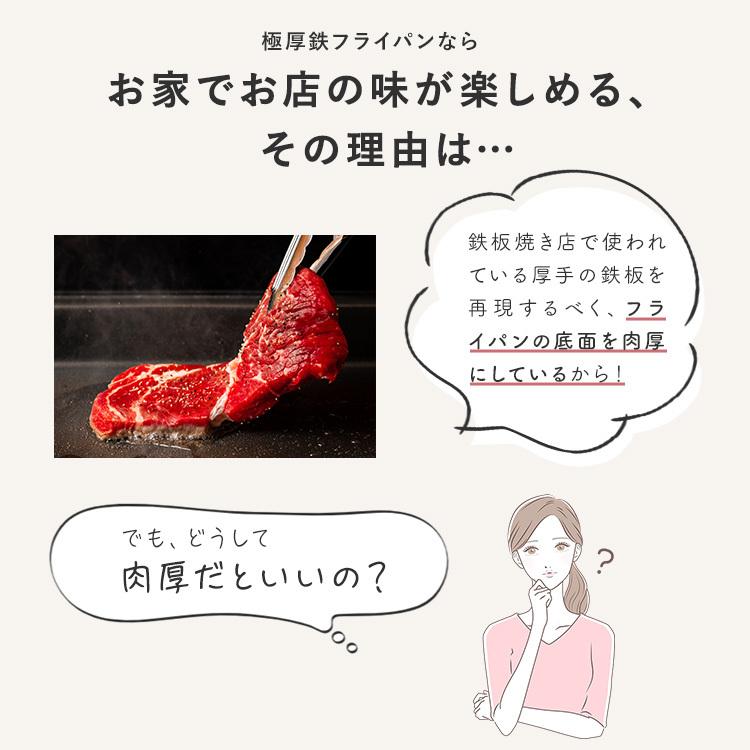 \抽選であたる／ フライパン IH 29cm アイリスオーヤマ 鉄フライパン 鉄 肉厚タイプ 焦げ付かない 軽い 軽量 一人暮らし コンパクト ブラック SCPT-F29 : 518668 ...