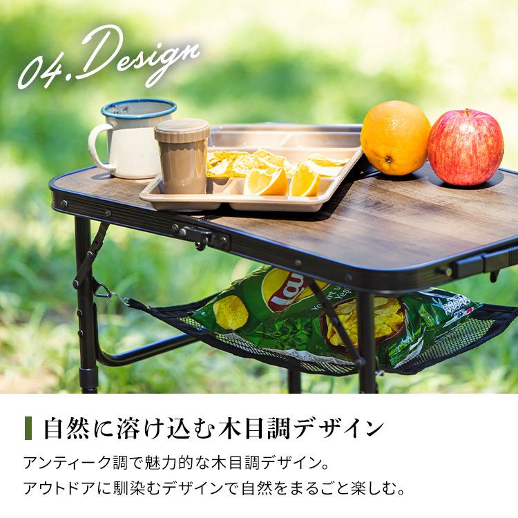 IRIS OHYAMA 折りたたみテーブル 60センチ アウトドア 高さ 2way IRIS OHYAMA 折りたたみテーブル 60センチ アウトドア 高さ 2way