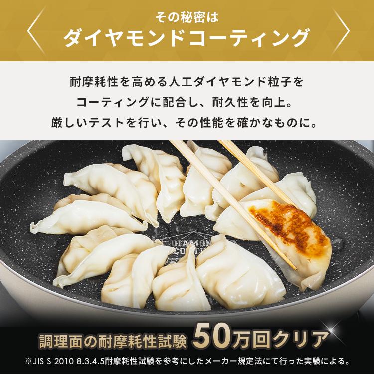 IRIS OHYAMA フライパン ih対応 白 ih ガス火対応 26cm 単品 ハンドル別売り ダイヤモンドコートパン フライパン26cm アイリスオーヤマ DCI-T26F : メガ ...