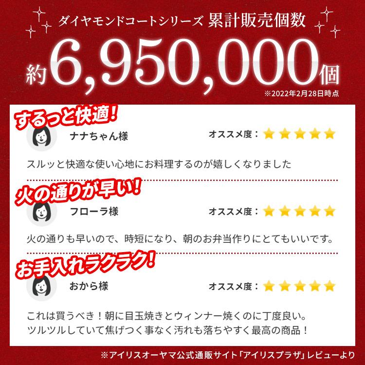 IRIS OHYAMA フライパン 20cm ih DCF-I20 ダイヤモンドコート IH ガス火対応 ガス火 コーティング 取っ手一体型 アイリスオーヤマ 丈夫 軽量 : メガストア ...