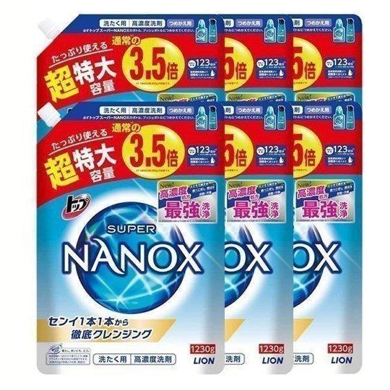 洗濯洗剤 ナノックス 1230g 6個セット ライオン 詰め替え まとめ買い 業務用 洗剤 洗濯 スーパーナノックス NANOX 液体洗剤 超特大 新生活 日用品 :7174421:メガストア ...
