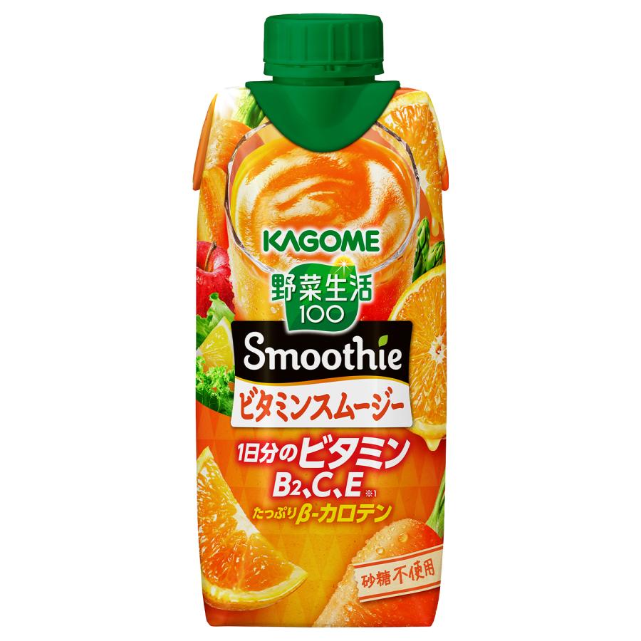KAGOME 野菜生活 100 スムージー 12本 330ml グリーンスムージー ビタミンスムージー : メガストア Yahoo!店 - 通販 - Yahoo!ショッピング