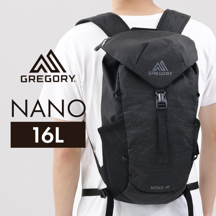 GREGORY（グレゴリー） 【並行輸入品】 リュック NANO 16 16L バックパック 黒 メンズ レディース ビジネス 通勤 通学 旅行 登山 アウトドア レジャー ナノ16 : メガ ...