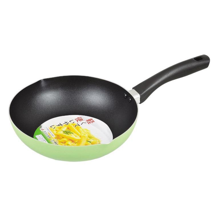 パール金属 深型フライパン 24cm ディープパン ガス火専用 デリシュ グリーン HB-7869 : メガストア Yahoo!店 - 通販 - Yahoo!ショッピング