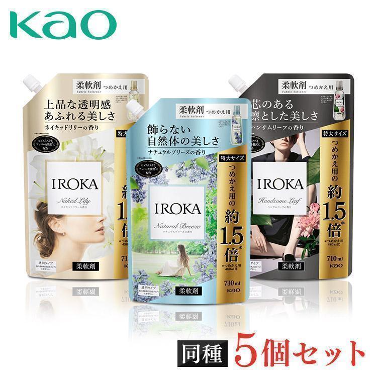 フレア フレグランス IROKA 柔軟剤 5個セット 詰替え 710ml ネイキッドリリー ナチュラルブリーズ ハンサムリーフ 花王 KAO いろか : メガストア Yahoo!店 - 通販 ...