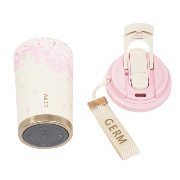 水筒 タンブラー 保冷保温 GERM サクラ 390ml ストラップ付 (B) : メガストア Yahoo!店 - 通販 - Yahoo!ショッピング