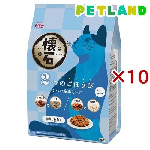 懐石 2つのごほうび かつお節添えペア 猫用 ( 650g×10セット )/ : ペットランドYahoo!店 - 通販 - Yahoo!ショッピング