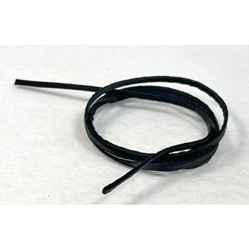 革ひも ネックレス レザーコード 天然石 パワーストーン ペンダント 皮ひも コード チョーカー 革紐 シカ紐 平紐 幅3.0mm 長さ100cm 黒 鹿 : 天然石アクセサリーペトラ ...