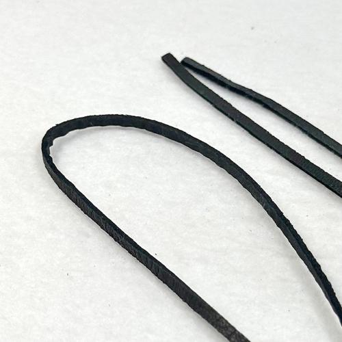 革ひも ネックレス レザーコード 天然石 パワーストーン ペンダント 皮ひも コード チョーカー 革紐 シカ紐 平紐 幅3.0mm 長さ100cm 黒 鹿 : 天然石アクセサリーペトラ ...