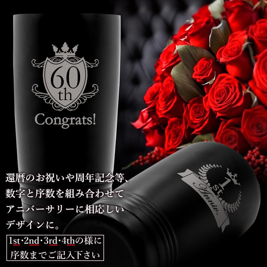 New 名入れ タンブラー SaintGraal セイントグレイル ステンレスタンブラー ブラック 600ml 保温 保冷 誕生日 プレゼン 結婚祝い 入学 敬老 定年 退職 還暦 : sb ...