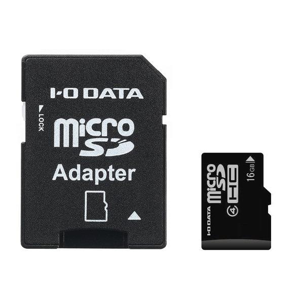 microSDカード マイクロSD 国産 16GB Class4 アイ・オー・データ SDアダプタ付き microSDHC : PREMIUM GEAR - 通販 - Yahoo!ショッピング