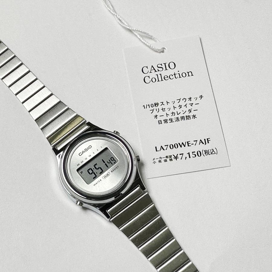 国内正規保証 CASIO “CASIO CLASSIC” LA700WE-7AJF シルバー レディースウォッチ カシオ スタンダード デジタル 国内正規品 エレガンス :la7000we ...