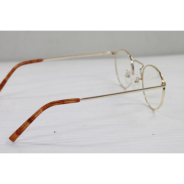 SHURON シュロン SHURON Made in U.S.A. RONSTRONG 46mm ゴールド【デモレンズ】 ボストン型メガネ ...