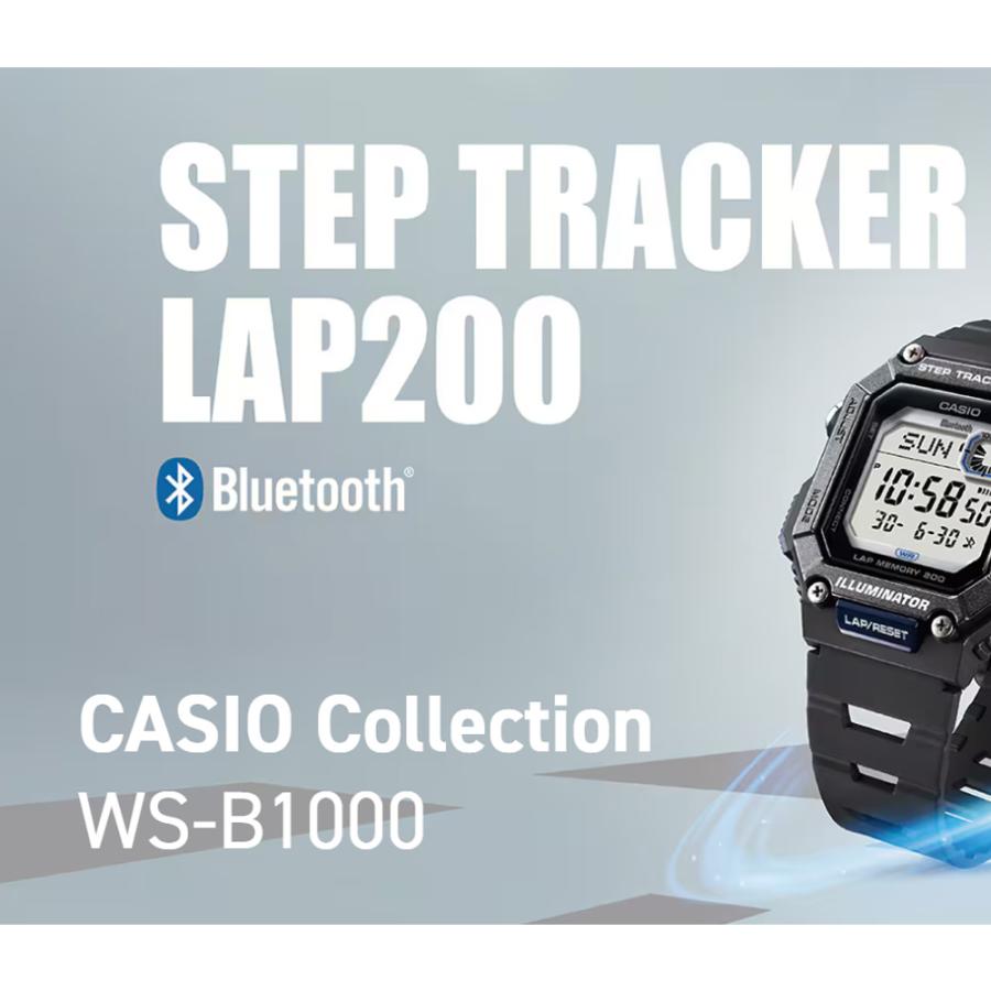 スポーツ アナログ 国内正規保証 CASIO "CASIO Collection SPORTS" WS-B1000-2AJF ブルー カシオ 10気圧防水 Bluetoothでスマートフォンと ...