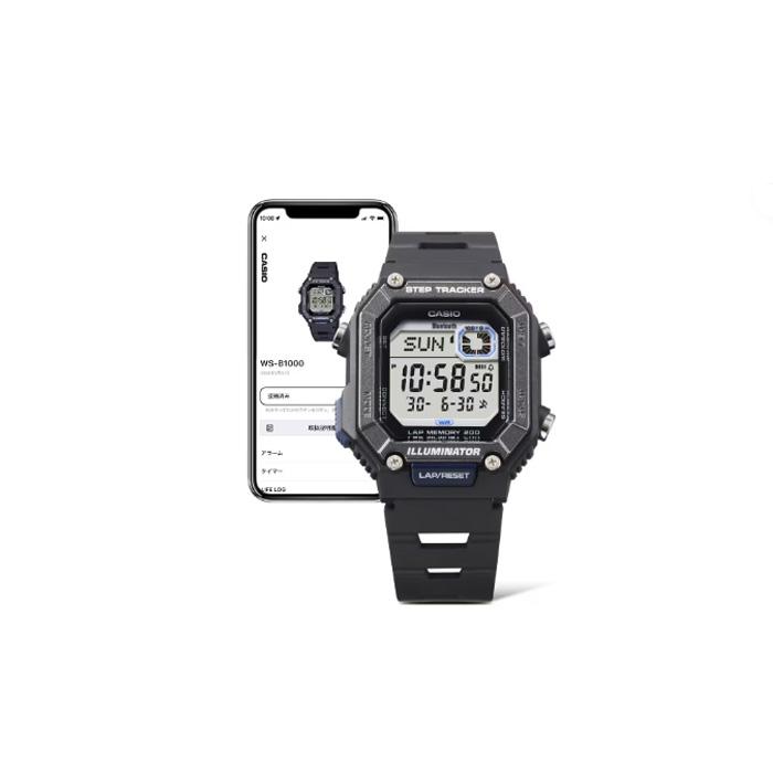 スポーツ アナログ 国内正規保証 CASIO "CASIO Collection SPORTS" WS-B1000-8BJF ライトグレー カシオ 10気圧防水 Bluetoothでスマート ...