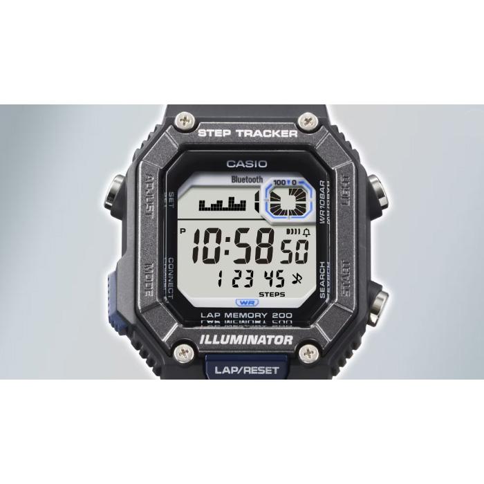 スポーツ アナログ 国内正規保証 CASIO "CASIO Collection SPORTS" WS-B1000-8BJF ライトグレー カシオ 10気圧防水 Bluetoothでスマート ...