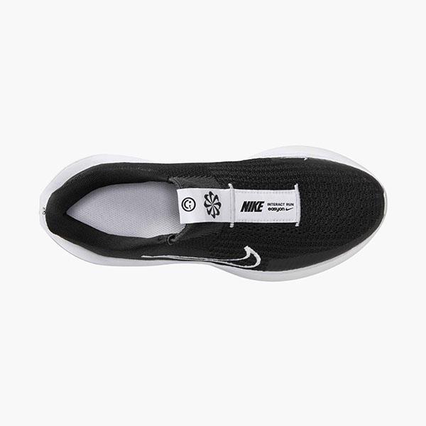 NIKE ナイキ 紐なし ランニング シューズ レディース ウィメンズ インタラクト ラン イージーオン スニーカー スリッポン 靴 ブラック ...